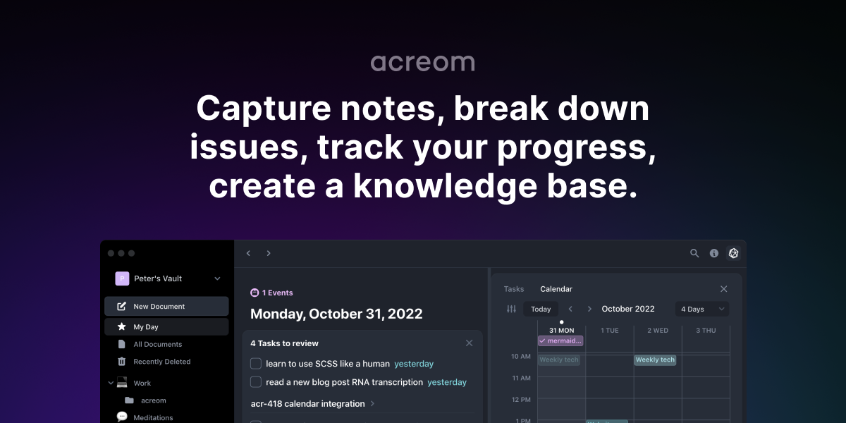 acreom — The way developers get things done